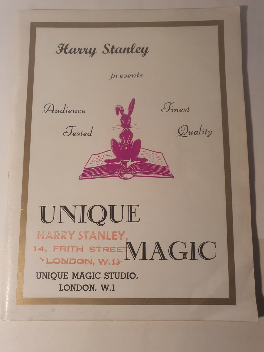 Harry Stanley; Unique - Unique Magic Catalogue - purple motif – Martin ...